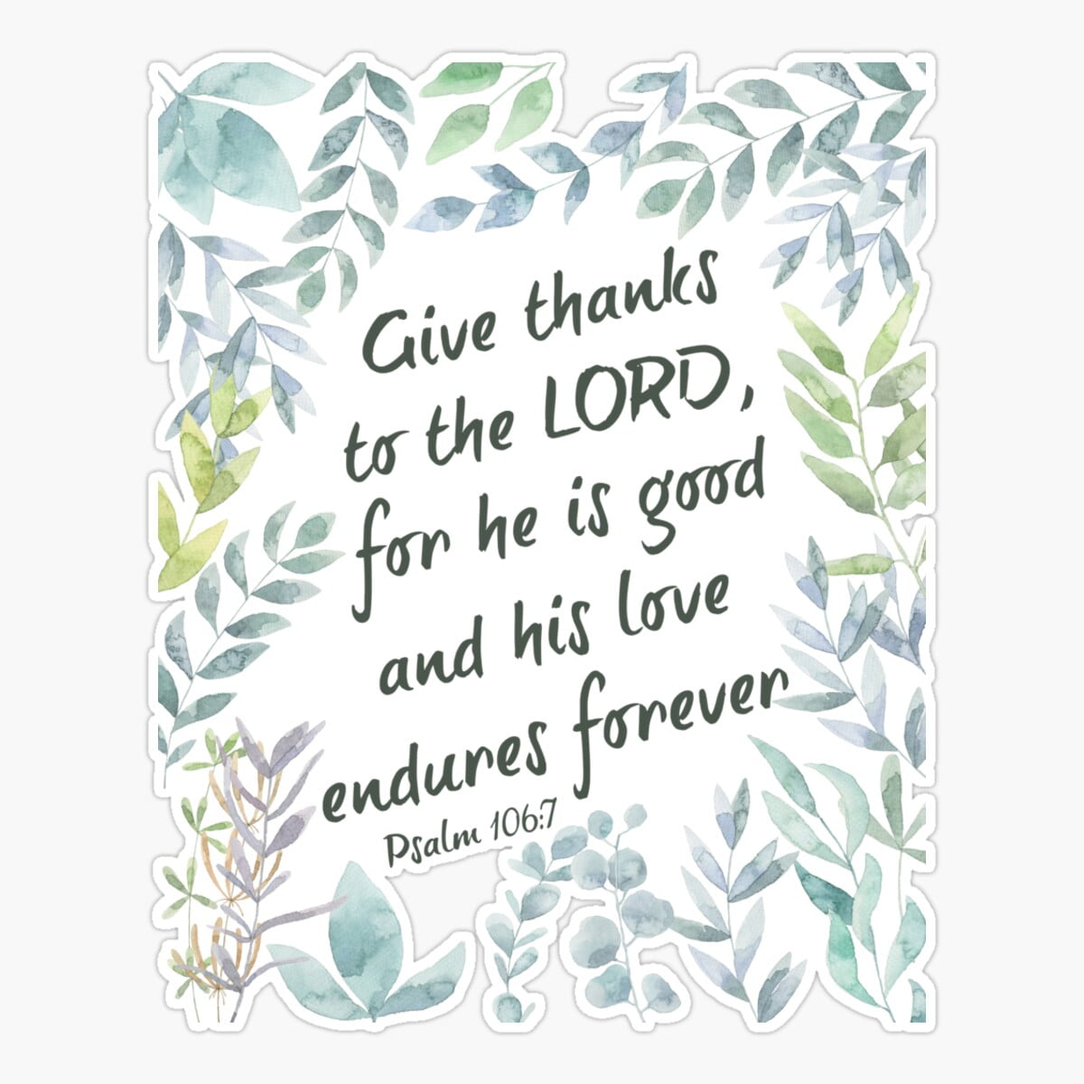 DOPASTICKER Psalm 1067 Sticker, Phone Sticker Water Bottle Sticker Car ...