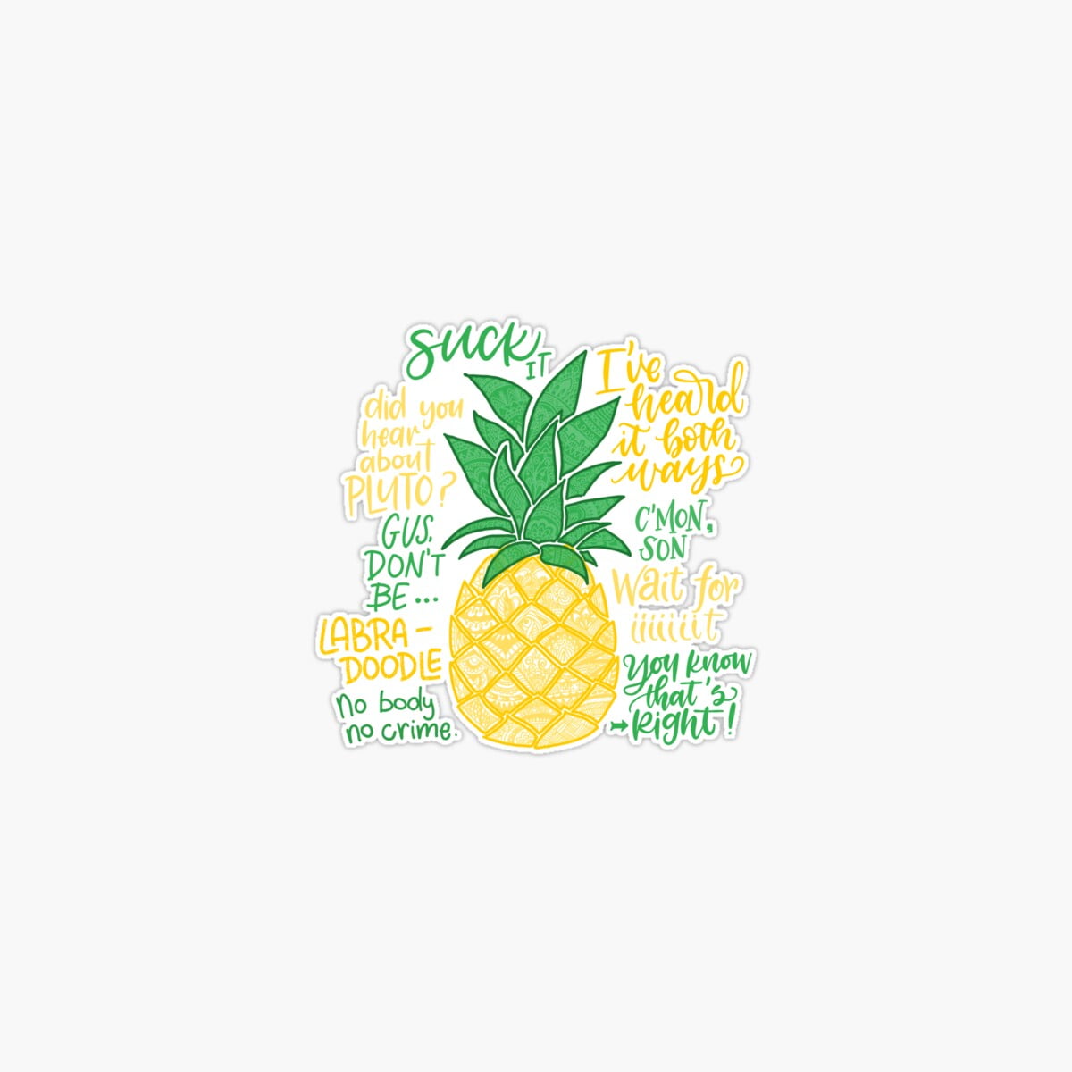 DOPASTICKER Psych - Quotes Sticker, Phone Sticker Water Bottle Sticker ...