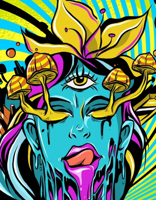 DOPASTICKER Psychedelic Sticker Trippy Third Mind'S Eye Open Mind ...