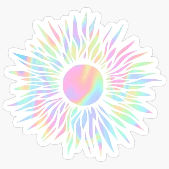 DOPASTICKER Psychedelic Sun Design Sticker Birthday Gifts - Decorative ...