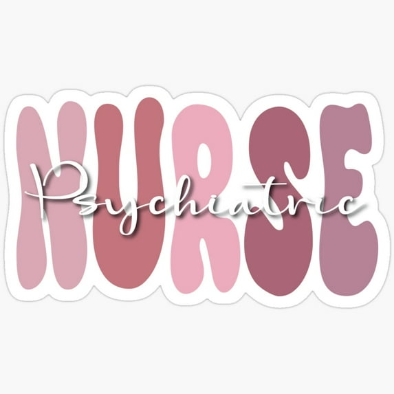 DOPASTICKER Psychiatric Nurse -Cute Rn Men.Tal Health Nursing Psych ...