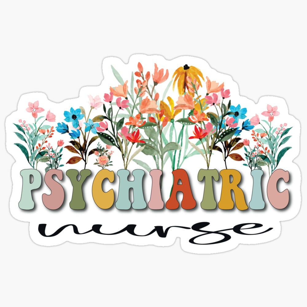 DOPASTICKER Psychiatric Nurse -Cute Rn Men.Tal Health Nursing Psych ...