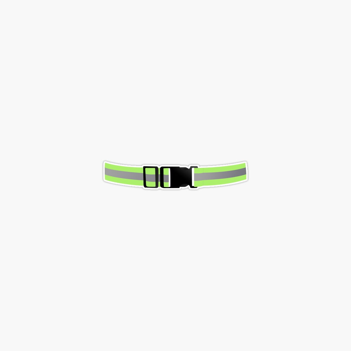 DOPASTICKER Pt Belt- Stay Protected And Reflected Sticker, Phone ...