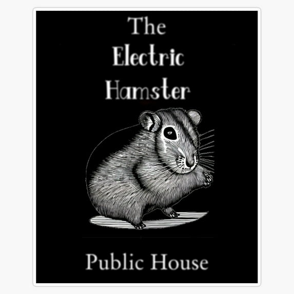 DOPASTICKER Pub Signs The Electric Hamster Sticker, Phone Sticker Car ...