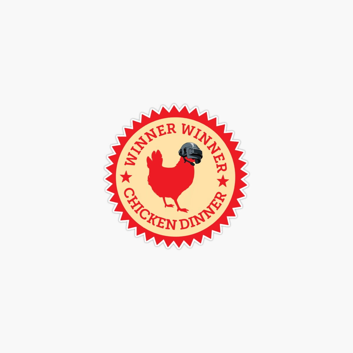 DOPASTICKER Pubg, Winner Winner Chicken Dinner 3 Sticker, Phone Sticker ...