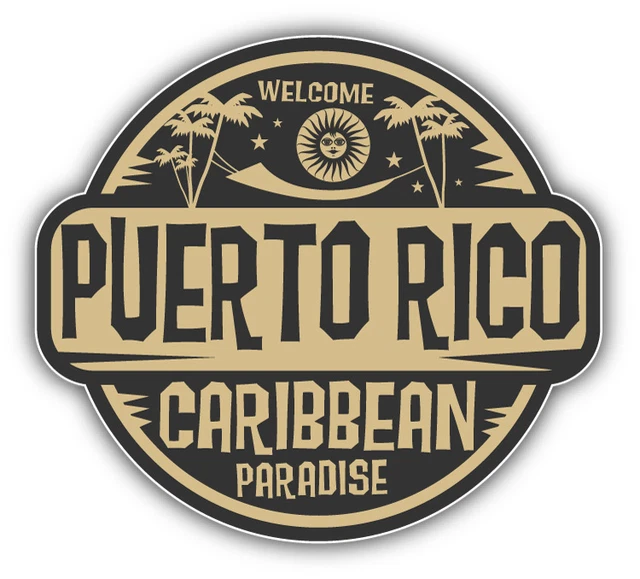 DOPASTICKER Puerto Rico Caribbean Paradise Sticker Decal Phone Decal ...