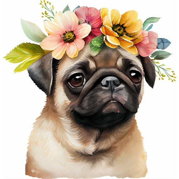 DOPASTICKER Pug Car Sticker Dog Sticker Phone Sticker, Latop Sticker ...