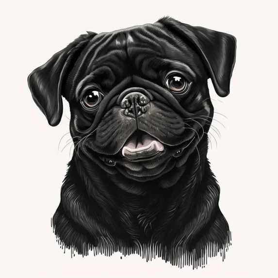 DOPASTICKER Pug Car Sticker Dog Sticker Phone Sticker, Latop Sticker ...
