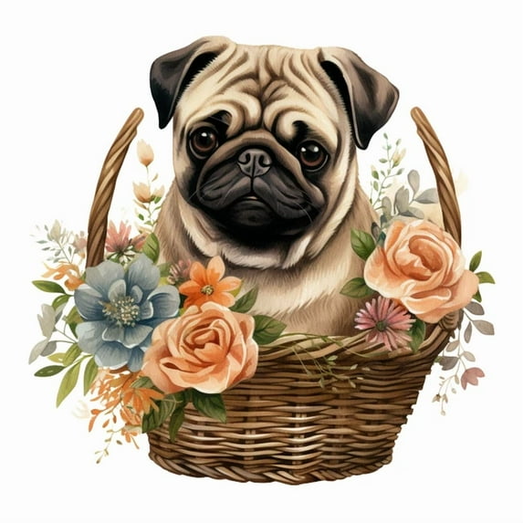 DOPASTICKER Pug Car Sticker Dogs Sticker Phone Sticker, Latop Sticker ...