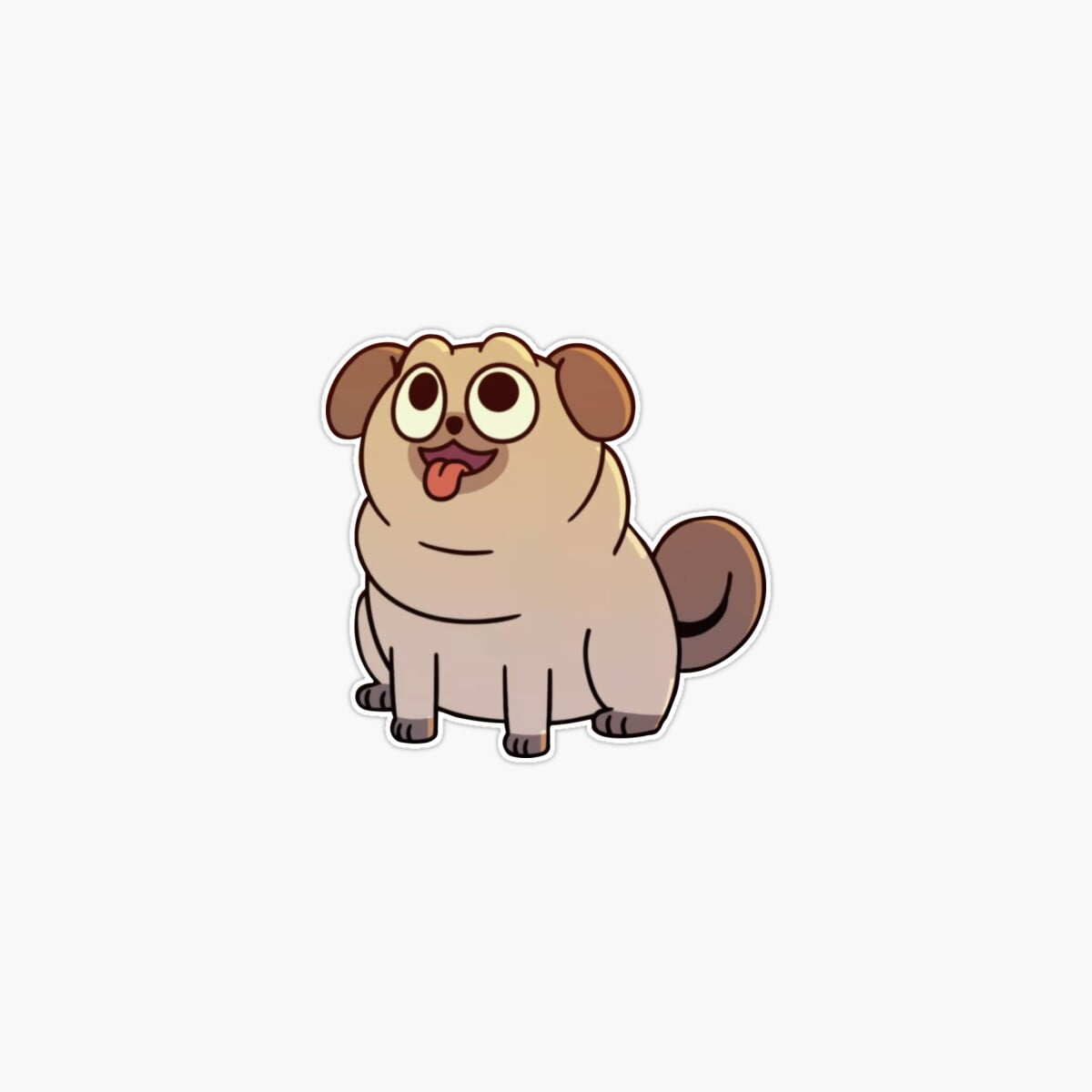 DOPASTICKER Pugsley - Dead End Sticker, Phone Sticker Water Bottle ...