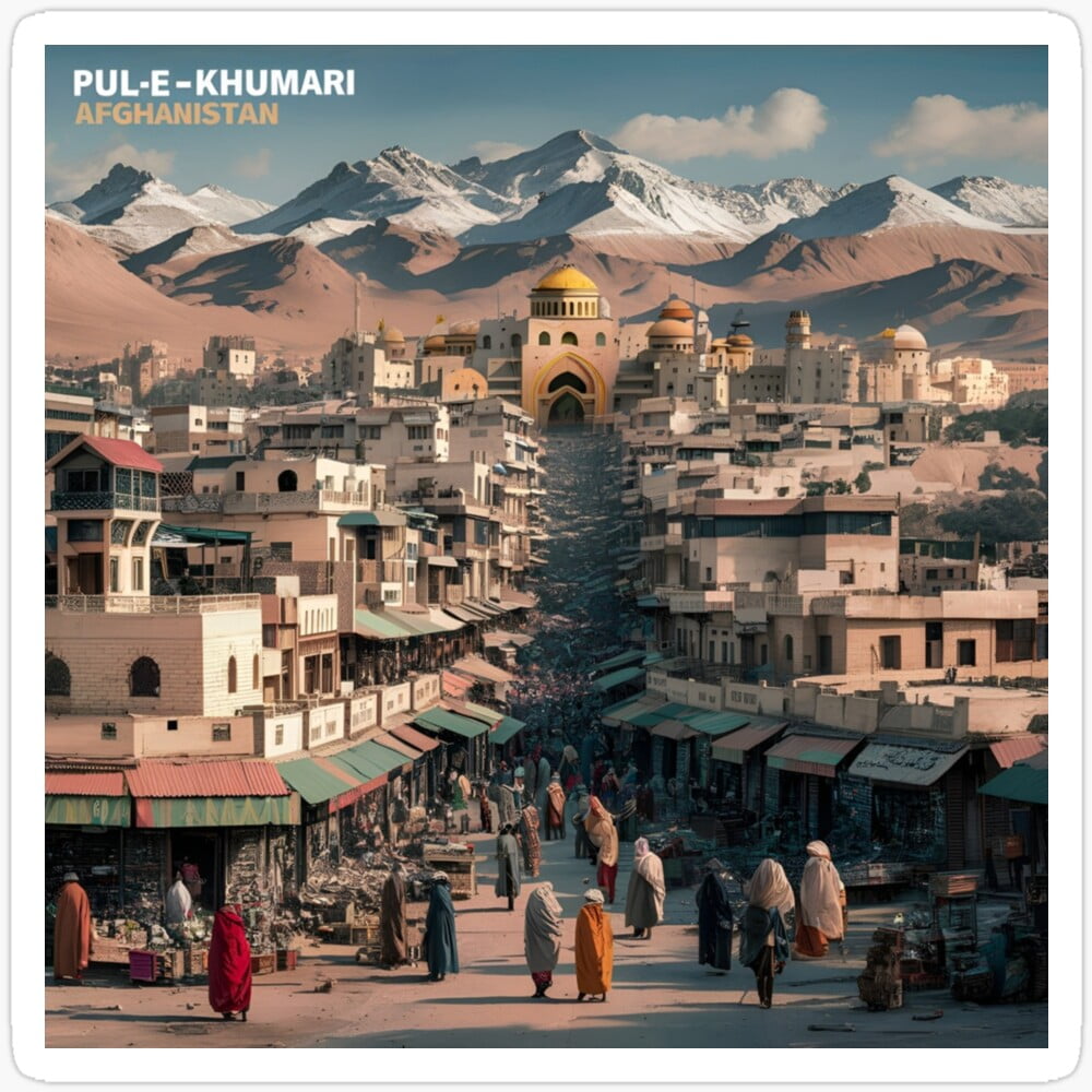 DOPASTICKER Pul-E-Khumri,Afghanistan Gift You - Phone Stickers ...