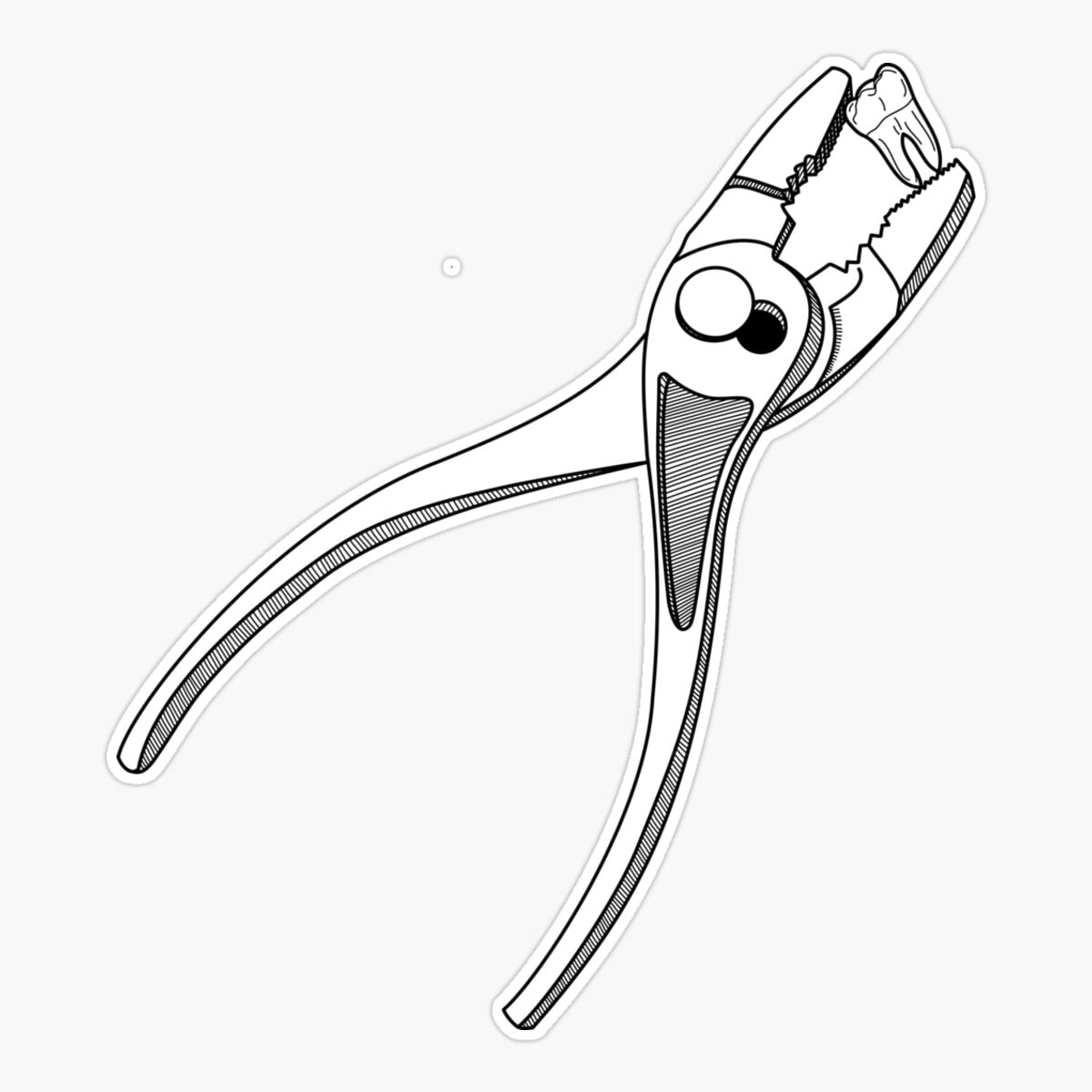 DOPASTICKER Pulling Teeth Sticker, Phone Sticker Car Stickers, Birthday ...