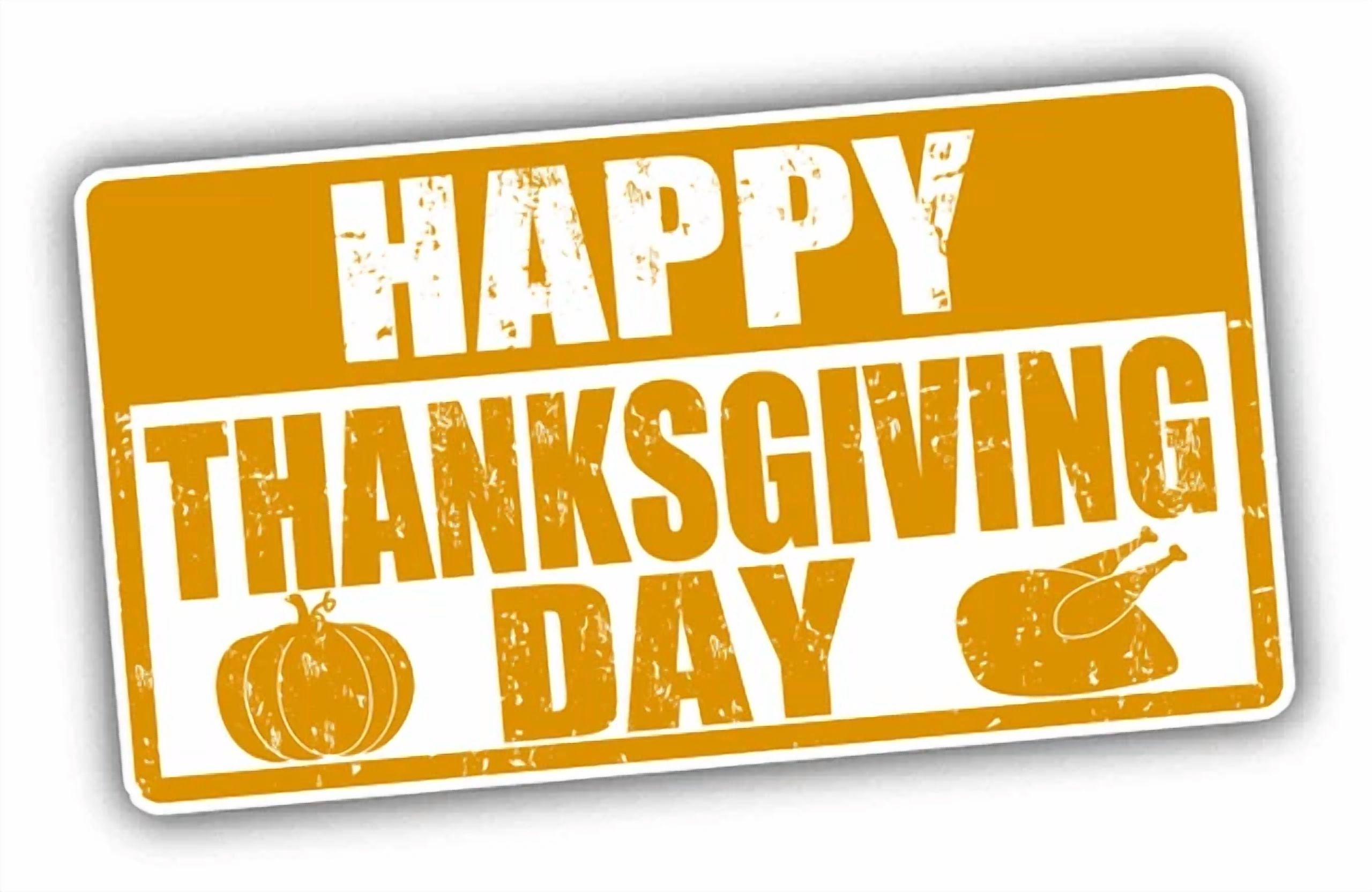 DOPASTICKER Pumpkin Happy Thanks.Giving Day Grunge Car Sticker Phone ...