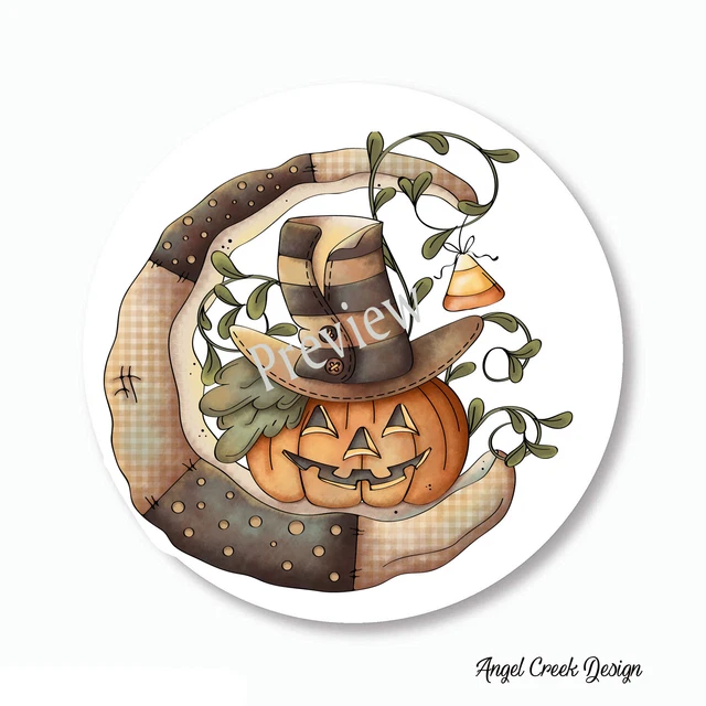 DOPASTICKER Pumpkin Moon Hal.Low.Een Stickers Scrapbook Stickers Phone ...