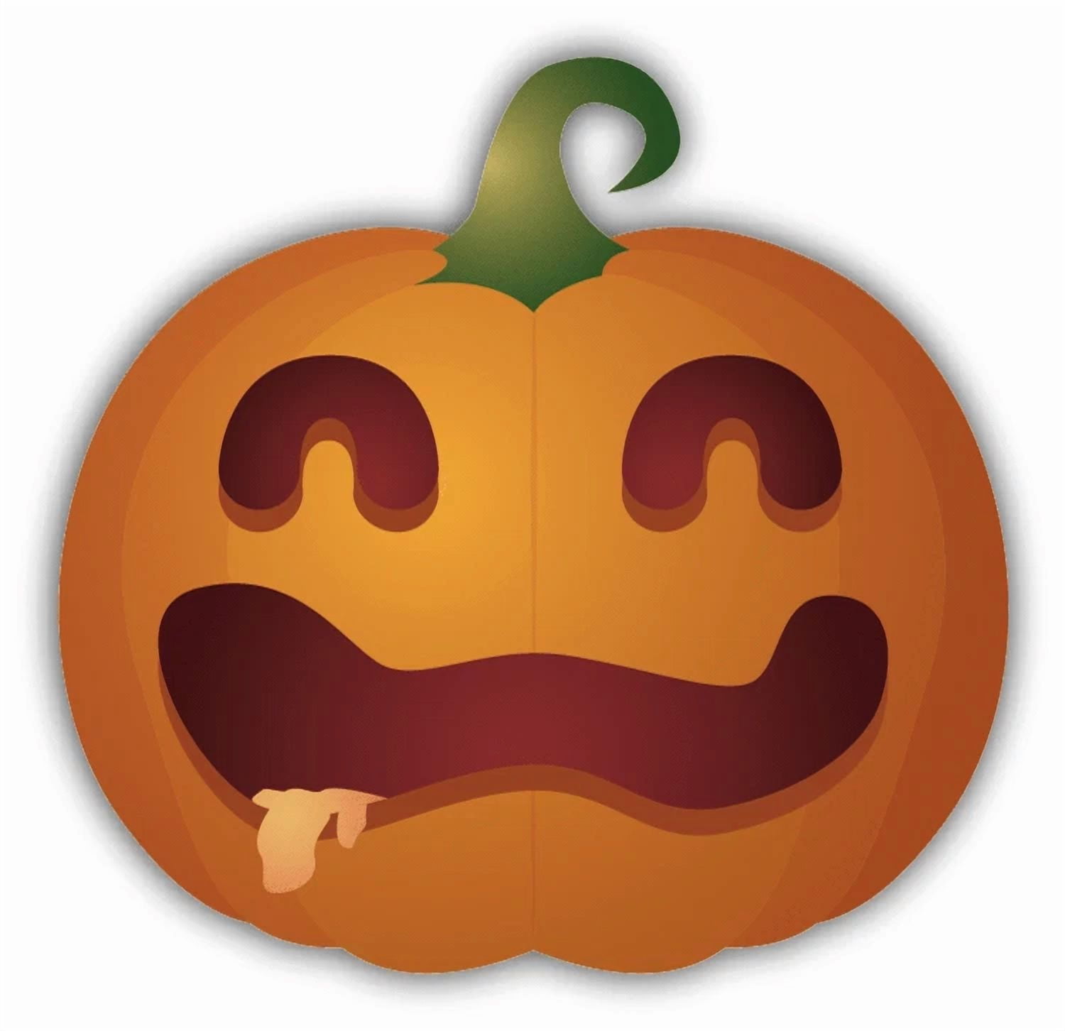 DOPASTICKER Pumpkin Smile Hallo.Ween Saliva Car Bumper Sticker Decal ...