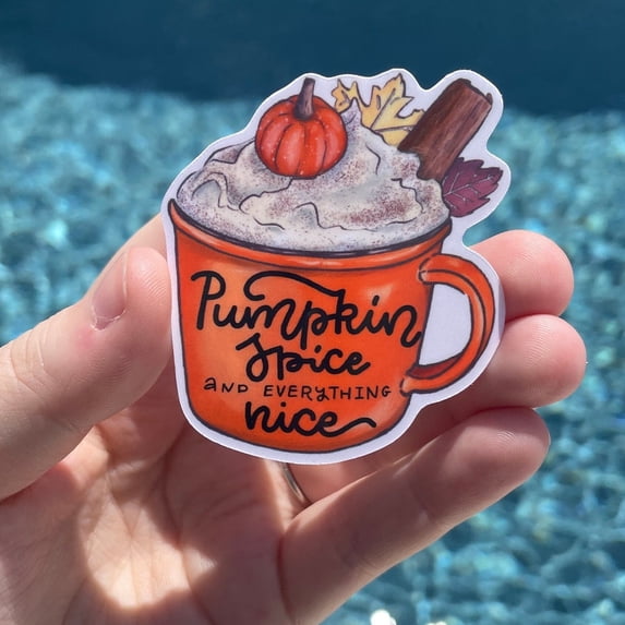 DOPASTICKER Pumpkin Spice Latte Sticker Pumpkin Spice Everything Nice ...