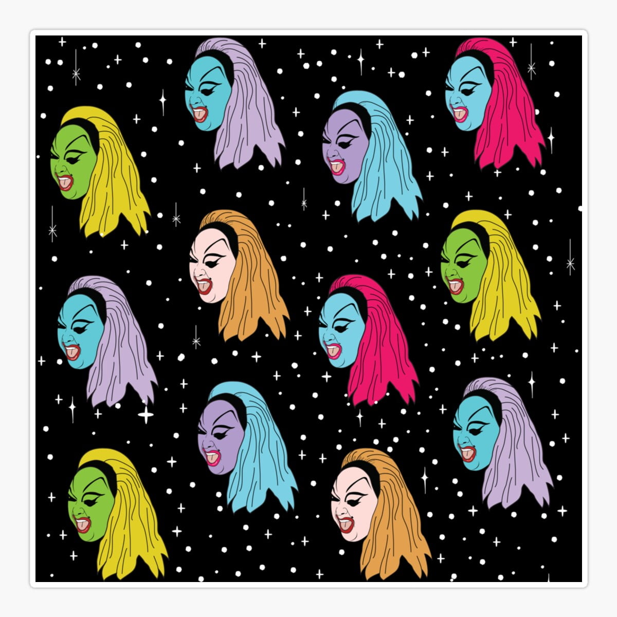 DOPASTICKER Punk Divine Sticker, Phone Sticker Water Bottle Sticker Car ...