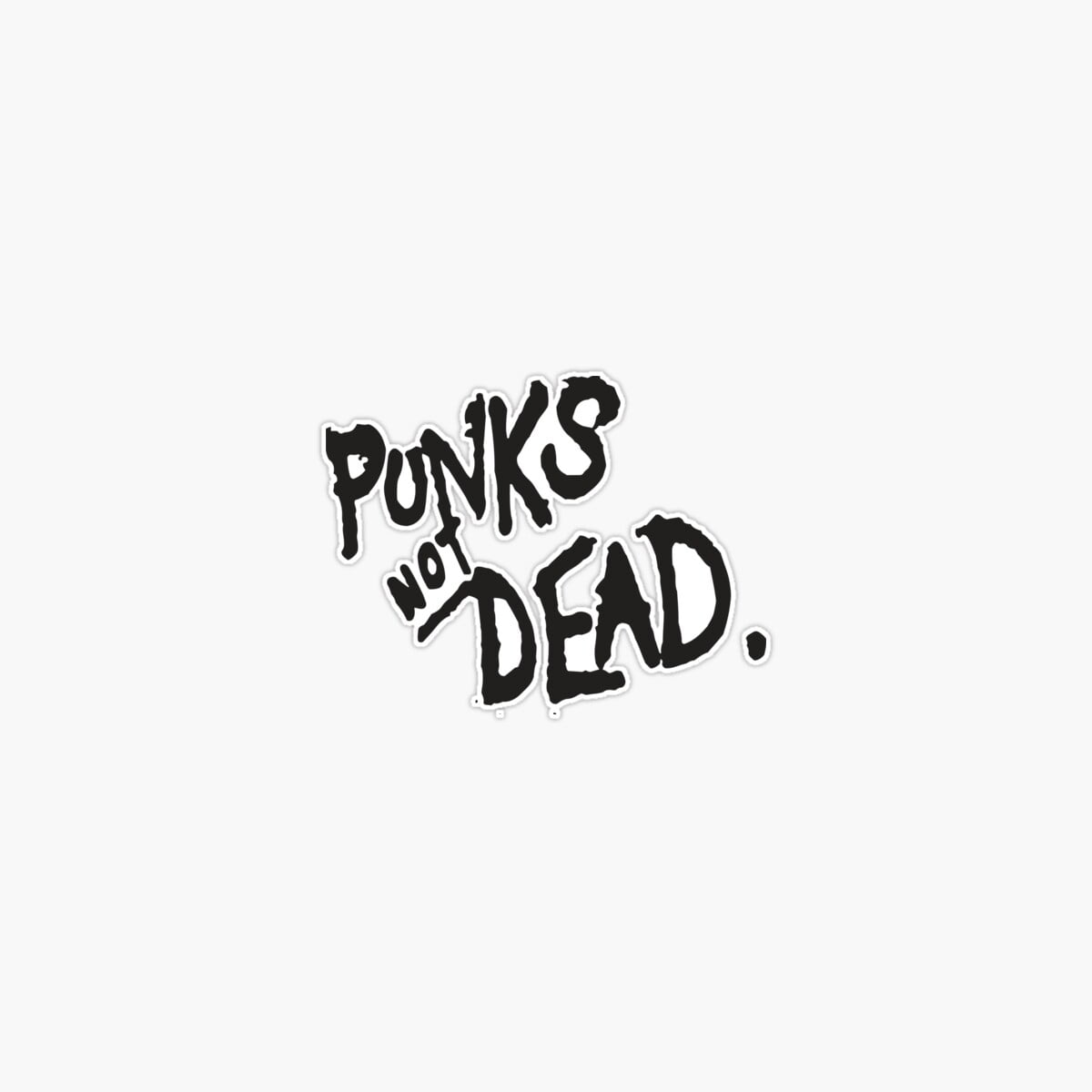 DOPASTICKER Punk Is Not Dead Sticker, Phone Sticker Water Bottle ...