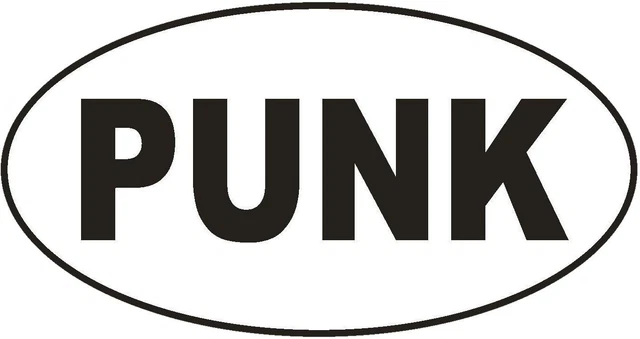 DOPASTICKER Punk Oval Sign Sticker Laptop Sticker Phone Decal Water ...