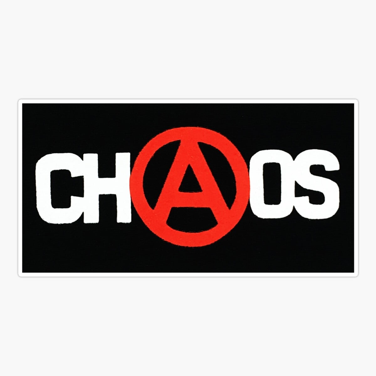 DOPASTICKER Punk Rock, Seditionaries, Chaos Logo Sticker, Phone Sticker ...