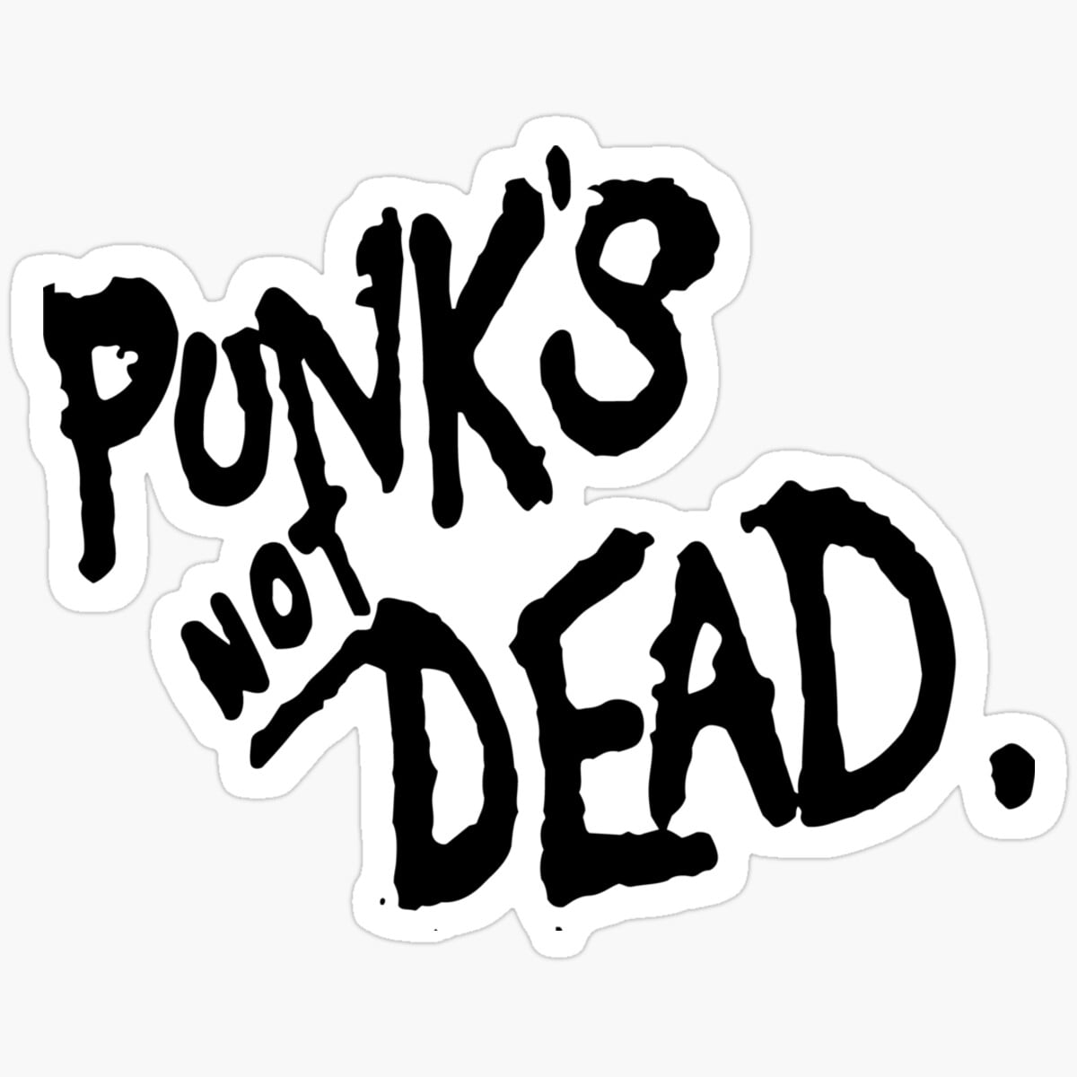 DOPASTICKER Punk'S Not Dead Sticker. Gift You - Decorate Laptops, Water ...