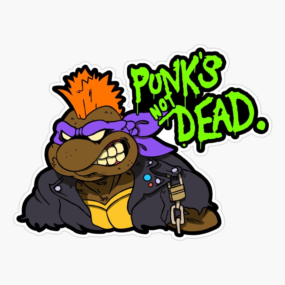DOPASTICKER Punk'S Not Dead Sticker, Phone Sticker Water Bottle Sticker ...
