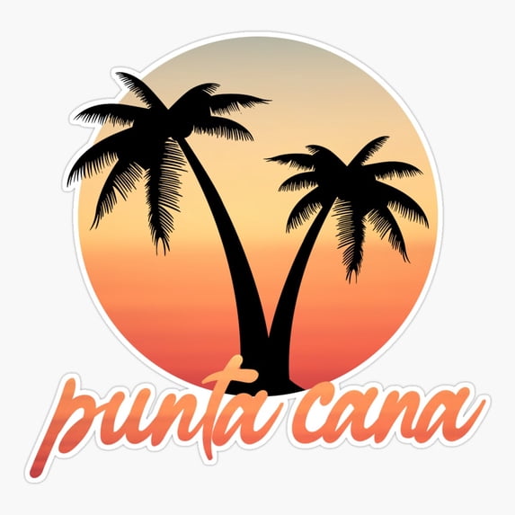 DOPASTICKER Punta Cana Dominican Republic Beach Sticker, Phone Sticker ...