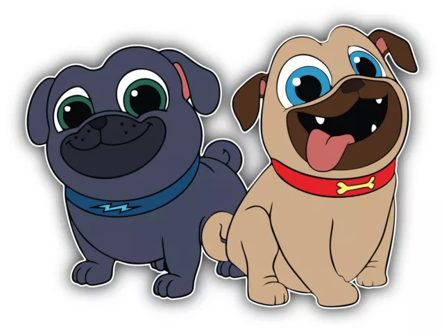 DOPASTICKER Puppy Dog Pals Cartoon Bingo & Rolly Sticker Decal Phone ...