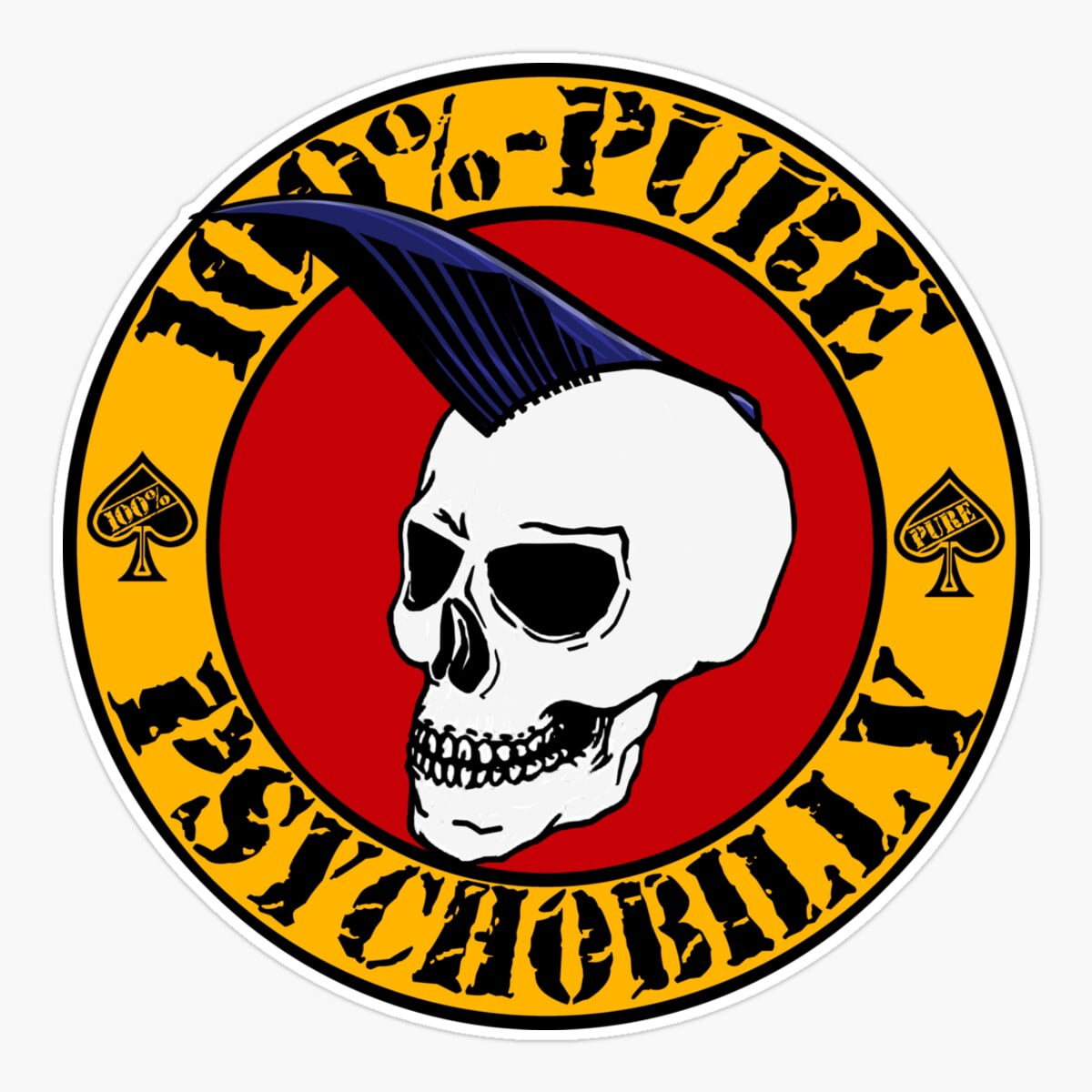DOPASTICKER Pure Psychobilly Sticker, Phone Sticker Car Stickers ...