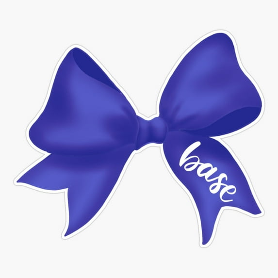 DOPASTICKER Purple Base Bow Sticker, Phone Sticker Water Bottle Sticker ...