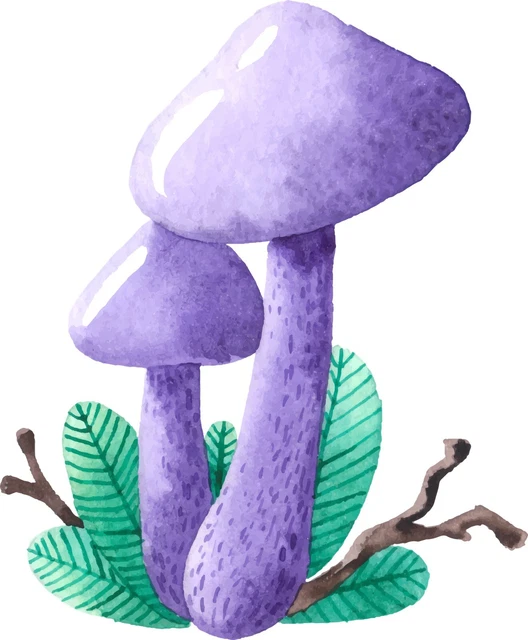 DOPASTICKER Purple Mushrooms Sticker Trippy Hippie Peace Psychedelic ...