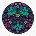 DOPASTICKER Purple, Teal, Magenta, Green & Yellow Floral Pattern ...