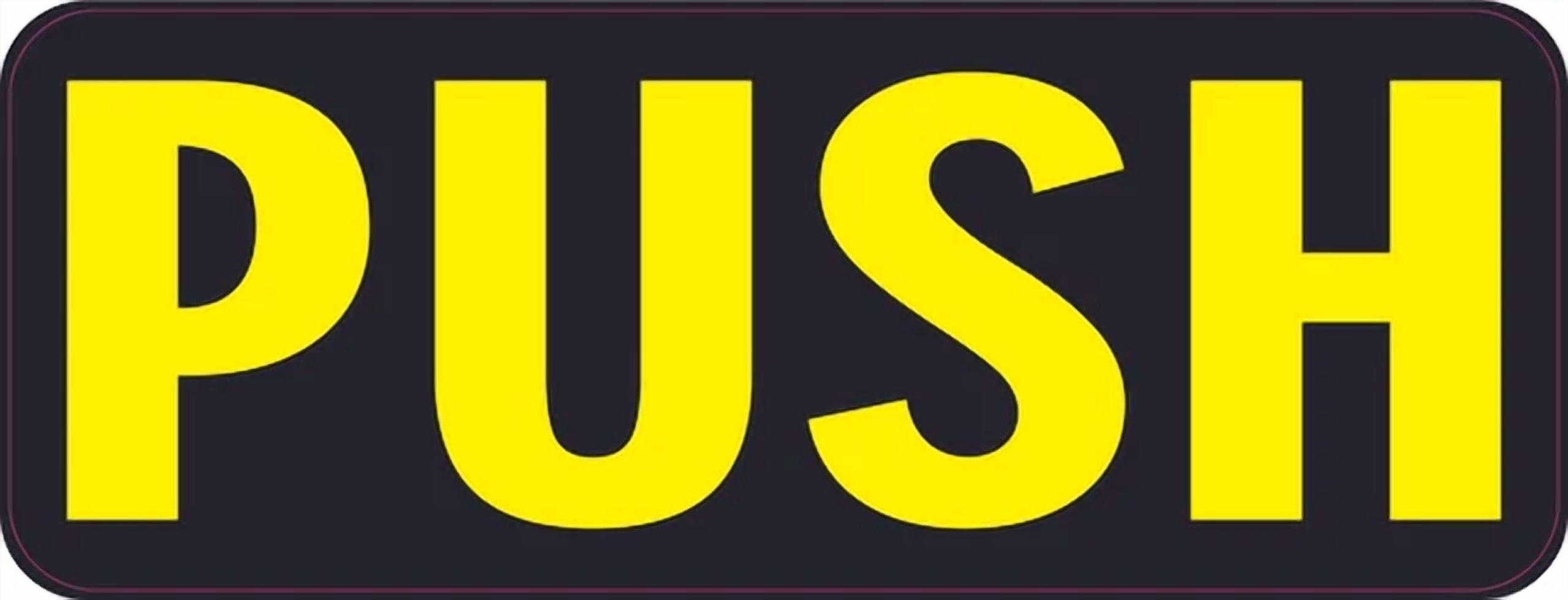 DOPASTICKER Push Sticker Business School Door Sticker Phone Sticker ...