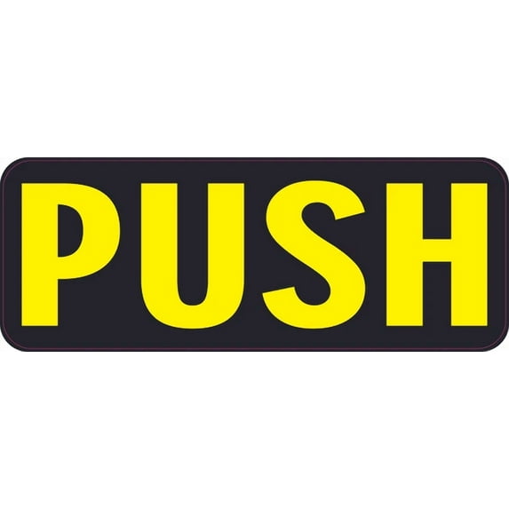 DOPASTICKER Push Sticker Business School Door Sticker Phone Sticker ...