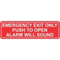 DOPASTICKER Push To Open Emergency Exit Only Sticker Phone Sticker ...