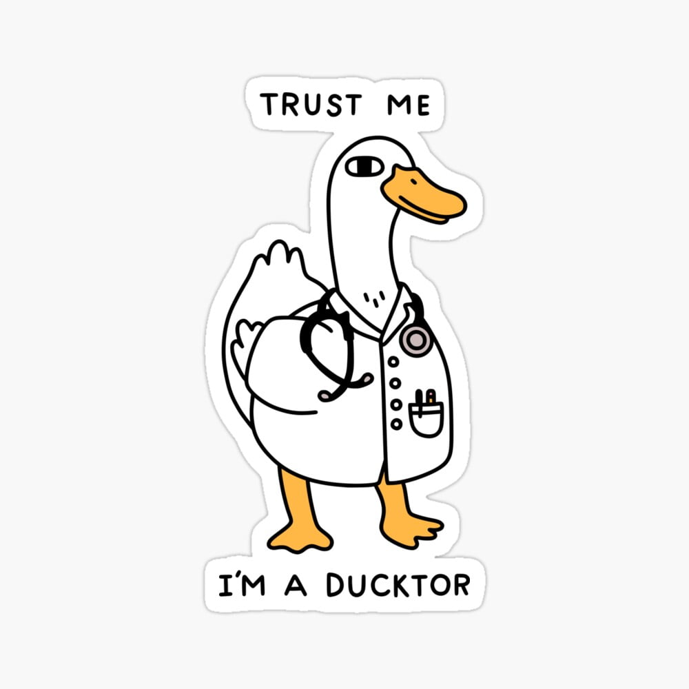 DOPASTICKER Quack - Hot Trending Sticker Phone Decal Water Bottle ...