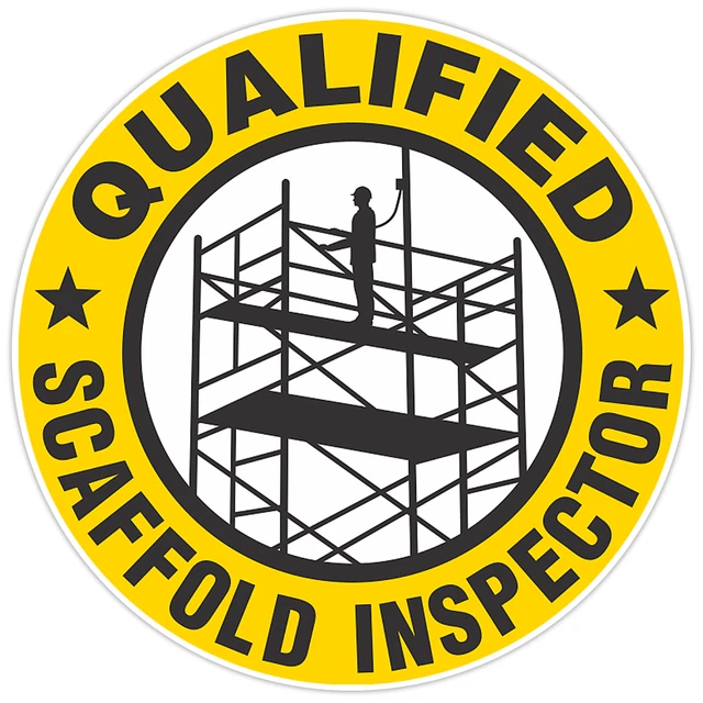 DOPASTICKER Qualified Scaffold Inspector Sticker Military Soldier Decal ...