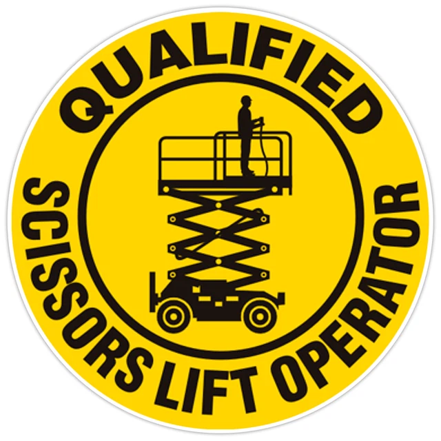 DOPASTICKER Qualified Scissor Lift Operator Sticker Military Soldier ...