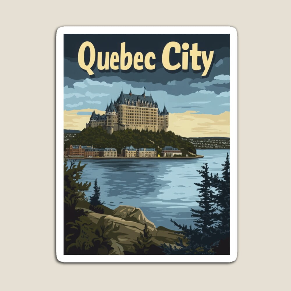 DOPASTICKER Quebec City Boasts Stunning Architecture, Highlighting The ...
