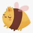 DOPASTICKER Queen Bee Cute Illustrated Bumble Bee Sticker, Phone ...