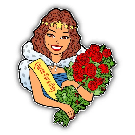 DOPASTICKER Queen For A Day Bouquet Car Sticker Phone Water Bottle ...