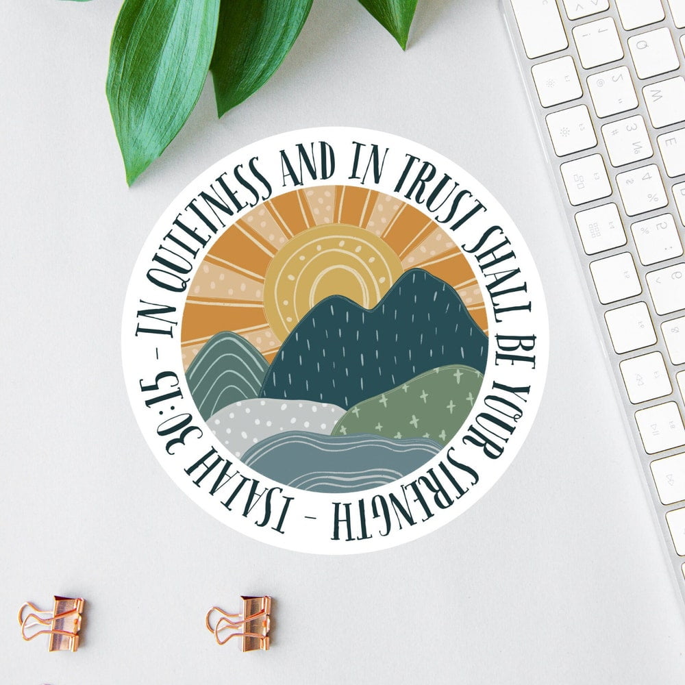 DOPASTICKER In Quietness Sticker, Affirmation Sticker, Laptop Sticker ...