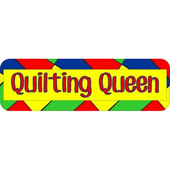DOPASTICKER Quilting Queen Quilter Sticker Car Sticker Phone Sticker ...