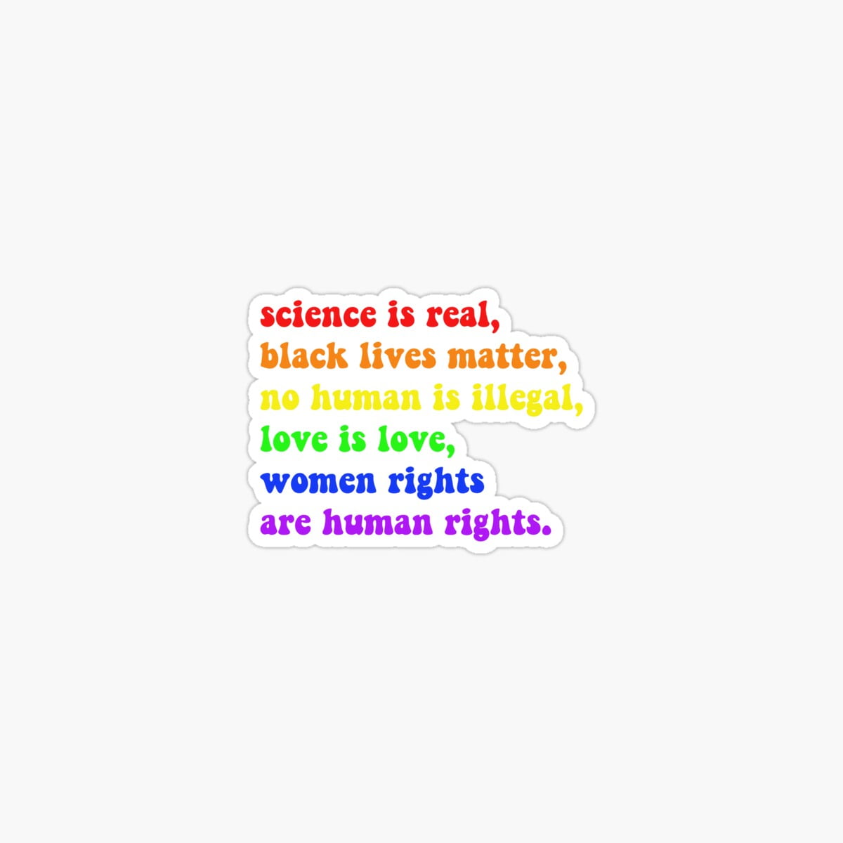 DOPASTICKER Quote, Equality Sticker, Phone Sticker Car Stickers ...