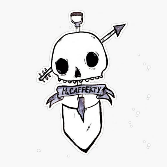 DOPASTICKER R. I. P. Mccafferty Sticker, Phone Sticker Water Bottle ...