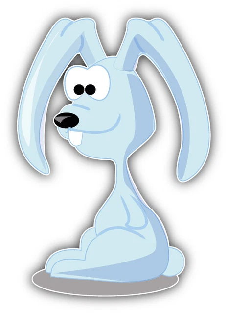 DOPASTICKER Rabbit Cartoon Sticker Decal Phone Decal Water Bottle ...