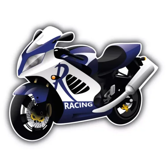 DOPASTICKER Racing Motorcylce Car Sticker Phone Decal Water Bottle ...