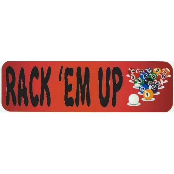 DOPASTICKER Rack Em Up Pool Stickers Car Sticker Phone Sticker, Latop ...