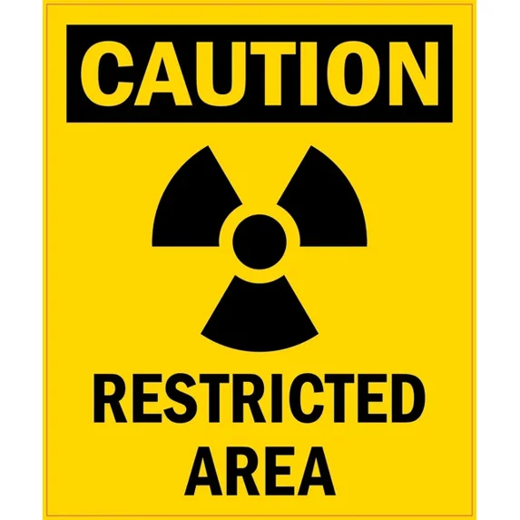 DOPASTICKER Radiation Warning Caution Sticker Phone Sticker, Latop ...