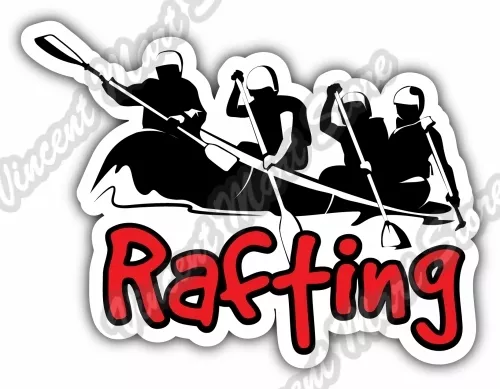 DOPASTICKER Rafting River Raft Outdoor Whitewater Car Sticker Decal ...